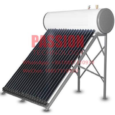 China 150L White Tank Solar Water Heater 300L Pitch Roof Pressure Solar Heating Collector for sale