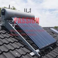 China Silver Tank 250L Solar Water Heater Rooftop Solar Water Heating Colletor for sale