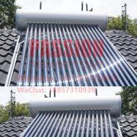 China 316 Stainelsss Steel 300L Solar Heating Glass Pipe Hotel Solar Water Heater for sale