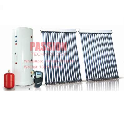 China 2500L Split Pressure Solar Water Heater Copper Exchanger 2000L Heat Pipe for sale