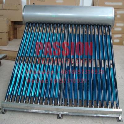 China 250L Low Pressure Solar Water Heater 304 Vacuum Tube Solar Collector for sale