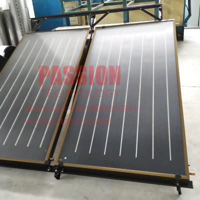 China Pressure Flat Plate Solar Thermal Collector Aluminum Frame Flat Panel Heating for sale