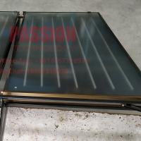 China Blue Titanium Flat Plate Solar Collector Black Chrom Solar Heating Panel for sale