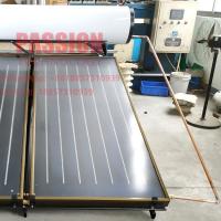 China 300L Flat Plate Solar Water Heater 316 Inner Tank Blue Flat Panel Sun Collector for sale