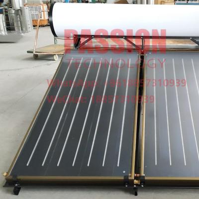China Pressurized Flat Panel Solar Water Heater 2m2 Flat Plate Blue Solar Collector for sale