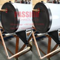 China 250L Pressure Flat Panel Solar Water Heater 2m2 Black Flat Plate Solar Collector for sale