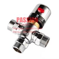 China Hot Water Mixing Valve Cold Mix Valve Solar Water Heater Copper Brass Valve for sale