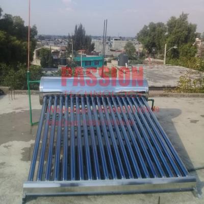 China Non Pressure Solar Water Heater 200L Vacuum Tube Solar Heater 5L Tank for sale