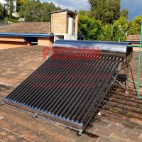 China 200L Vacuum Tube Solar Water Heater Stainless Steel Low Pressure Solar Collector for sale