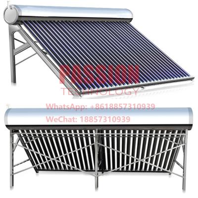 China 300L 304 Evacuated Tube Solar Water Heater 250L Low Pressure Solar Collector for sale