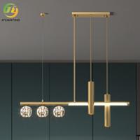 China Creative Copper Crystal G9 Modern Pendant Light Living Room Decorative for sale