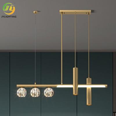 China Creative Copper Crystal G9 Modern Pendant Light Living Room Decorative for sale