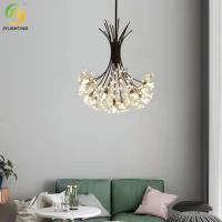 China H50cm Crystal LED Modern Pendant Light Hotel Bedroom for sale