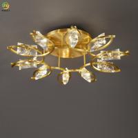 China Hotel Home Crystal LED Ceiling Light Customized Luxury for sale