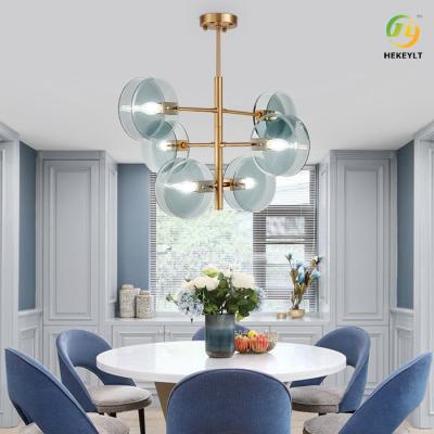 China Iron Glass Modern Pendant Light Indoor Bedroom Nordic Decoration for sale
