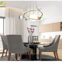 China Nordic Ring Hanging Kitchen Earth White Glass Decoration Modern Pendant Light for sale