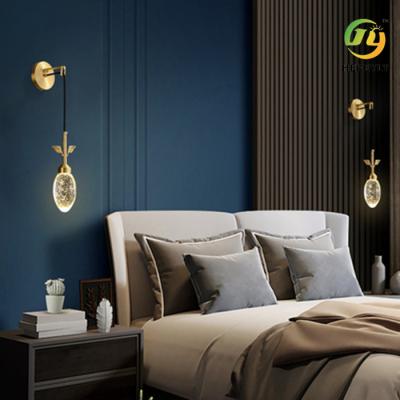 China Art Crystal Wall Lamp For Home Bedsides Hotel for sale