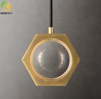China Used For Home/Hotel Led Modern Hexagonal Metal Frame Pendant Light for sale