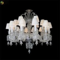 China AC85 - 265V Creative Simple Crystal Candle Chandelier For Bedroom / Living Room for sale