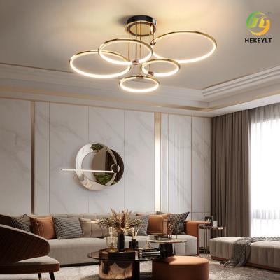 China 650 X H320 Aluminum LED Modern Ring Light Nordic Minimalist Postmodern for sale