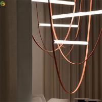 China Home/Hotel Metals Art Baking Paint Brown LED Modern  Pendant Light for sale