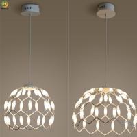 China Home/Hotel Metals Art Black  LED Personality Simple Modern Pendant Light for sale