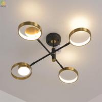 China Home/Hotel Metals Art Baking Paint Gold LED Modern  Pendant Light for sale