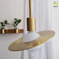 China Home / Hotel E27 Nordic Glass Ball Pendant Light Gold Art Decoration for sale