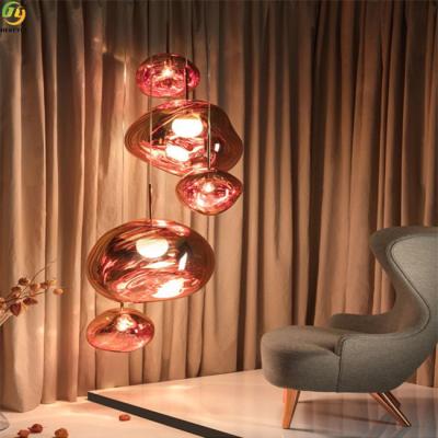 China Home/Hotel Metals Art Baking Paint Gold E27 Modern  Pendant Light for sale
