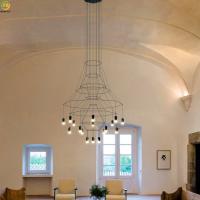 China Home Hotel Metals Art Baking Paint Black G9 Modern  Pendant Light for sale