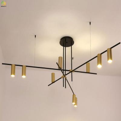 China Home/Hotel Metals Art  Gold Black E27 Application Nordic Pendant Light for sale