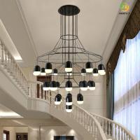 China LED Black/White Iron+Acrylic Living Room Nordic Pendant Light for sale