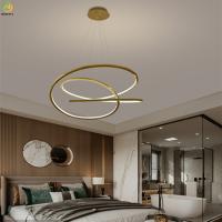 China Mirror Titanium Home Art Baking Paint Gold LED Nordic Pendant Light for sale
