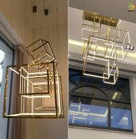 China Mirror Titanium LED Modern Pendant Light For Home Hotel D9018 for sale