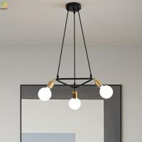 China Iron Pendant Light Home Art Baking Paint Black LED Nordic Pendant Light for sale