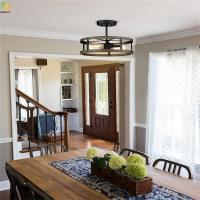 China Iron Pendant Light Home Art Baking Paint Black LED Nordic Pendant Light for sale