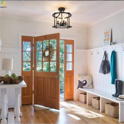 China Iron Pendant Light Home Art Baking Paint Black LED Nordic Pendant Light for sale
