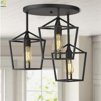 China Iron Pendant Light Home Art Baking Paint Black LED Nordic Pendant Light for sale