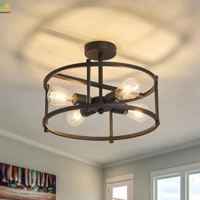 China Iron Pendant Light Home Art Baking Paint Black LED Nordic Pendant Light for sale