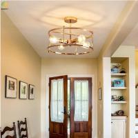 China Iron Pendant Light Home Art Baking Paint Gold LED Nordic Pendant Light for sale