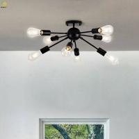 China Iron Pendant Light Home Art Baking Paint Black LED Nordic Pendant Light for sale