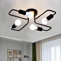 China Iron Pendant Light Home Art Baking Paint Black LED Nordic Pendant Light for sale