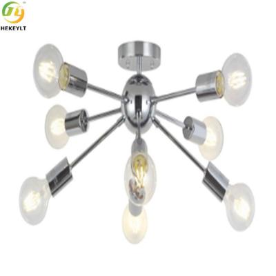 China Used For Home/Hotel Hot Sale Nordic Style Silver Iron Ceiling Light for sale