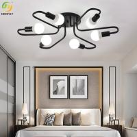 China Used For Home/Hotel Hot Sale Nordic Style Slash Black Iron Ceiling Light for sale