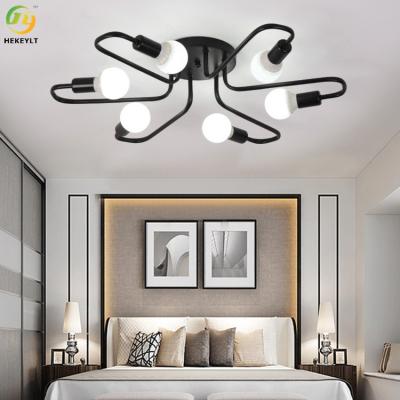 China Used For Home/Hotel Hot Sale Nordic Style Slash Black Iron Ceiling Light for sale