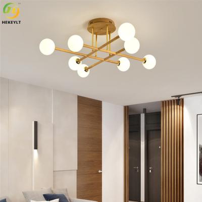 China LED Nordic Ceiling Light 8 Heads For Bedroom / Showroom for sale