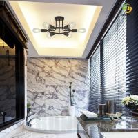 China 6 Heads Retro Industrial LED Ceiling Light For Living / Dining Room for sale