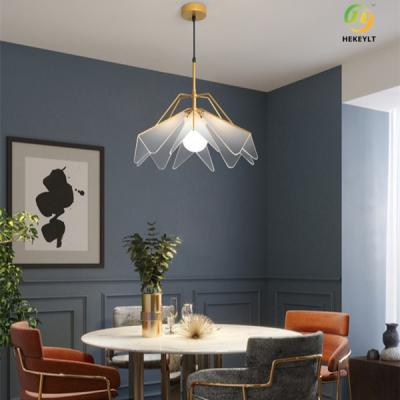China E27 Acrylic Modern Nordic Hanging Lamp Without Light Source for sale