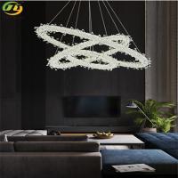 China Modern Strip Crystal Pendant Light For Home / Hotel / Showroom for sale