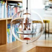 China E27 Modern Creative Planet Clear Glass Pendant Light For Home for sale